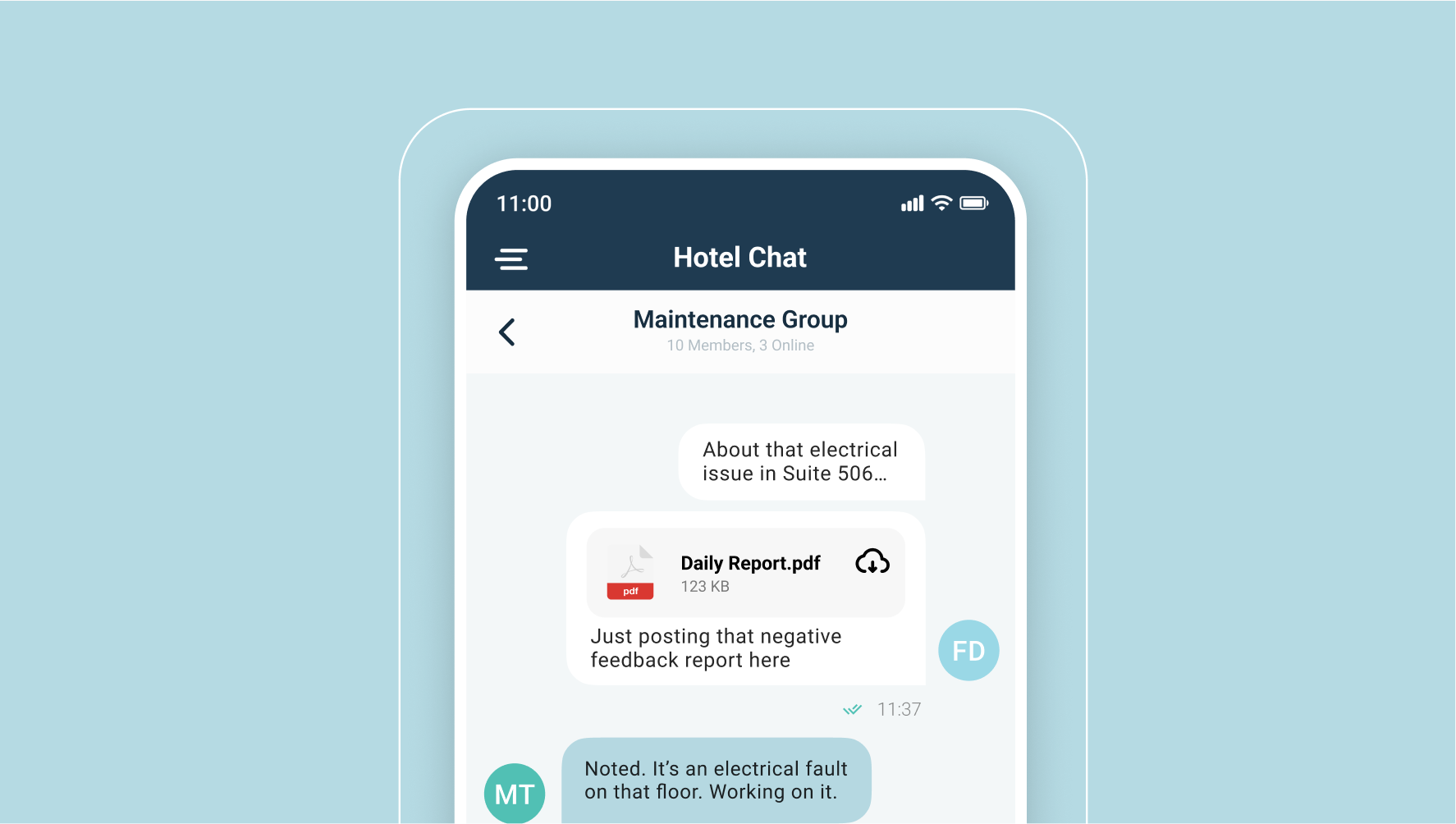 Chat for Hotel Teams - Flexkeeping